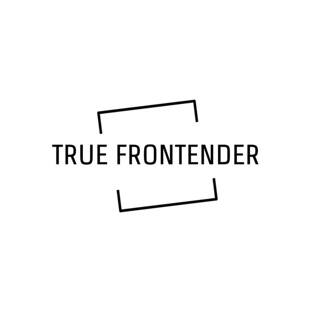 Telegram-канал "True Frontender" — @truefrontender — TGStat